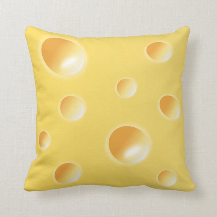 Yellow Swiss Cheese Texture Cushion / Pillow | Zazzle.com