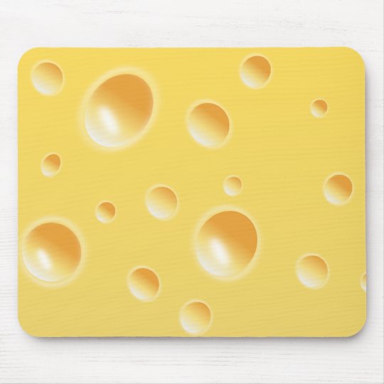 Yellow Swiss Cheese Texture Mouse Pad | Zazzle.com