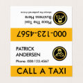 Yellow Taxi Cab Service Driving Business Card | Zazzle