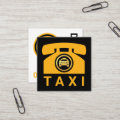 Yellow Taxi Telephone Driver Square Business Card | Zazzle