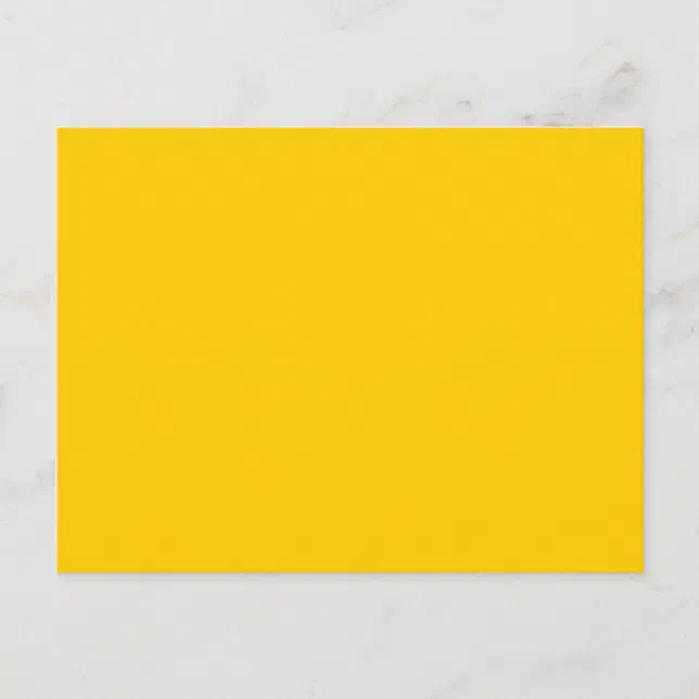 Yellow Template Postcard | Zazzle