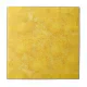 Yellow textured effect ceramic tile | Zazzle