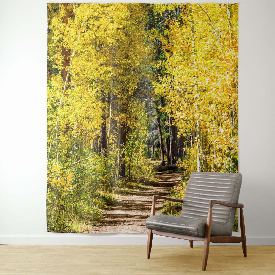 Yellow Tree Road // Hiking in Autumn Tapestry | Zazzle