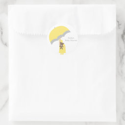 Yellow Umbrella Stickers | Zazzle