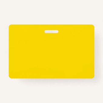 Yellow Volunteer Badge with Custom Name | Zazzle
