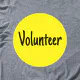 Yellow Volunteer Classic Round Sticker | Zazzle