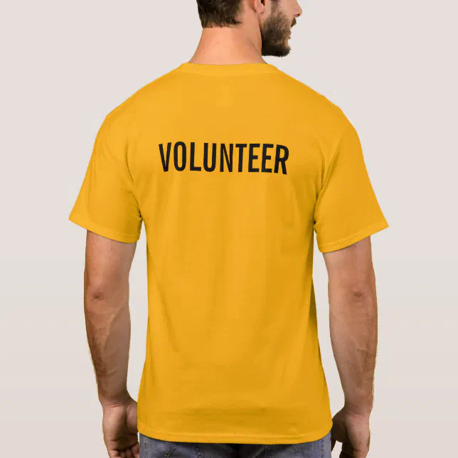 Yellow Volunteer T-Shirt | Zazzle