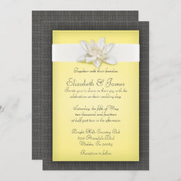 Yellow Wedding Invitations | Zazzle