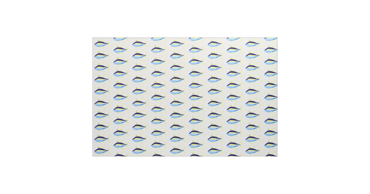 Yellowfin Tuna Fabric | Zazzle