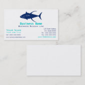 Yellowfin Tuna Silhouette Business Card | Zazzle