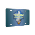 Yellowstone (arrowhead) license plate | Zazzle