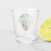 Yellowstone (arrowhead) shot glass | Zazzle
