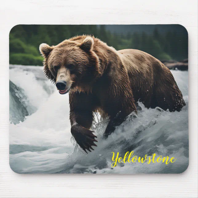 Yellowstone Bear Mouse Pad | Zazzle