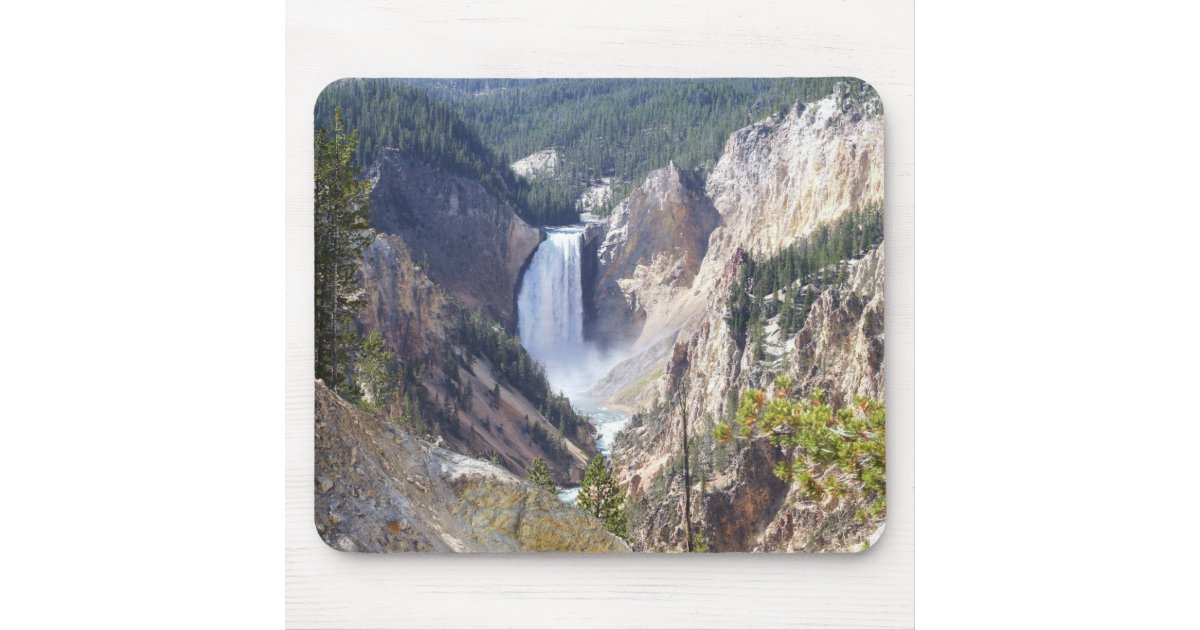 Yellowstone canyon mouse pad | Zazzle