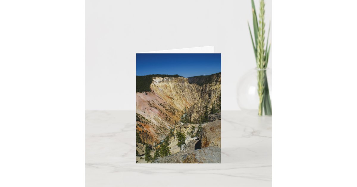 Yellowstone Grand Canyon Greeting Card | Zazzle