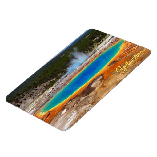 Yellowstone Magnet-Prismatic Hot Spring Magnet | Zazzle