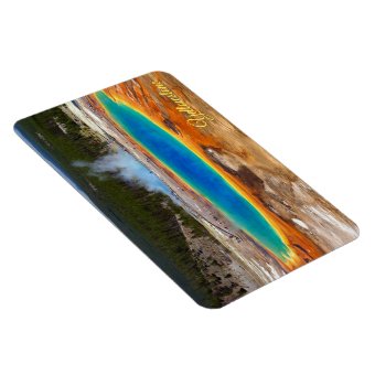 Yellowstone Magnet-Prismatic Hot Spring Magnet | Zazzle
