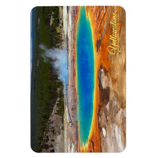 Yellowstone Magnet-Prismatic Hot Spring Magnet | Zazzle