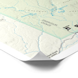 Yellowstone map poster | Zazzle