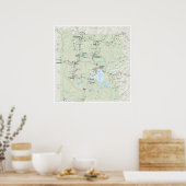 Yellowstone map poster | Zazzle