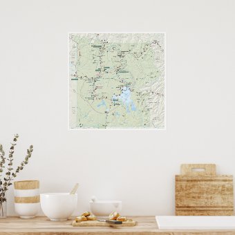 Yellowstone map poster | Zazzle