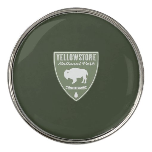 Yellowstone National Park Bison Golf Ball Marker | Zazzle