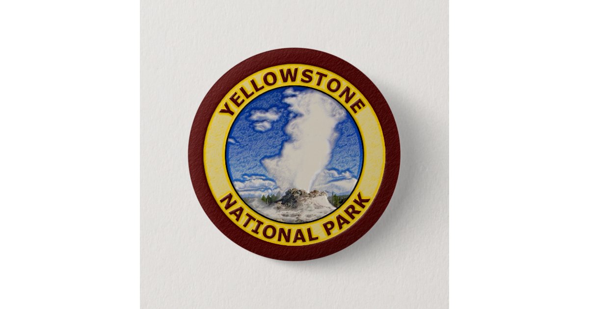 Yellowstone National Park Button | Zazzle