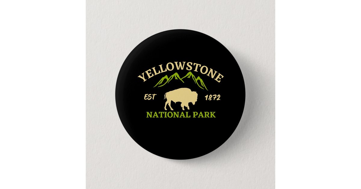 Yellowstone National Park Button | Zazzle