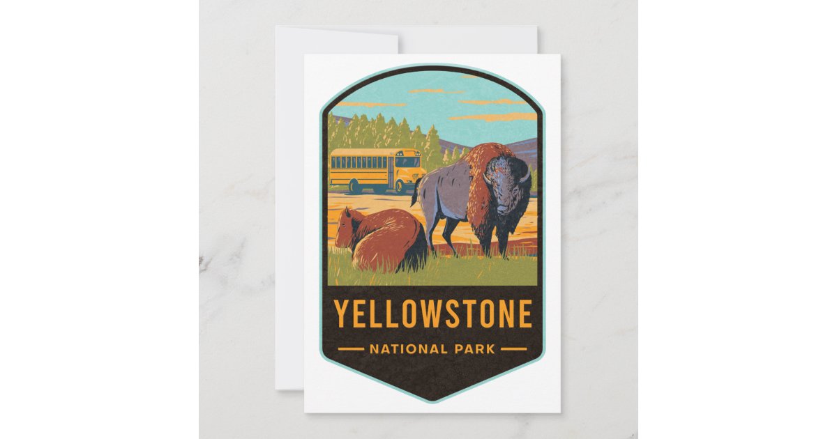 Yellowstone National Park Holiday Card | Zazzle