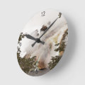 Yellowstone National Park is Amazing! Round Clock | Zazzle
