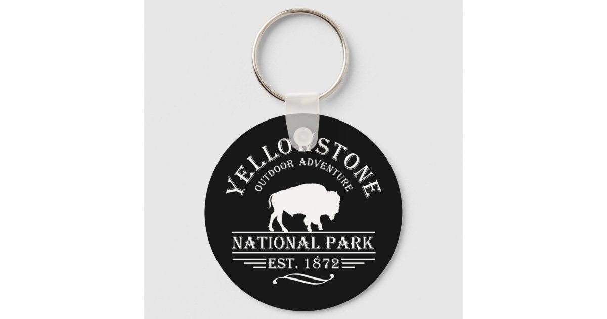 yellowstone national park keychain | Zazzle