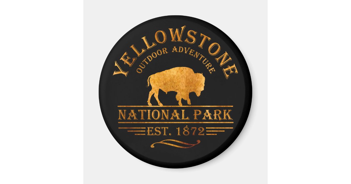 Yellowstone national park magnet | Zazzle