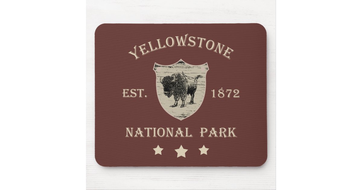 Yellowstone national park mouse pad | Zazzle