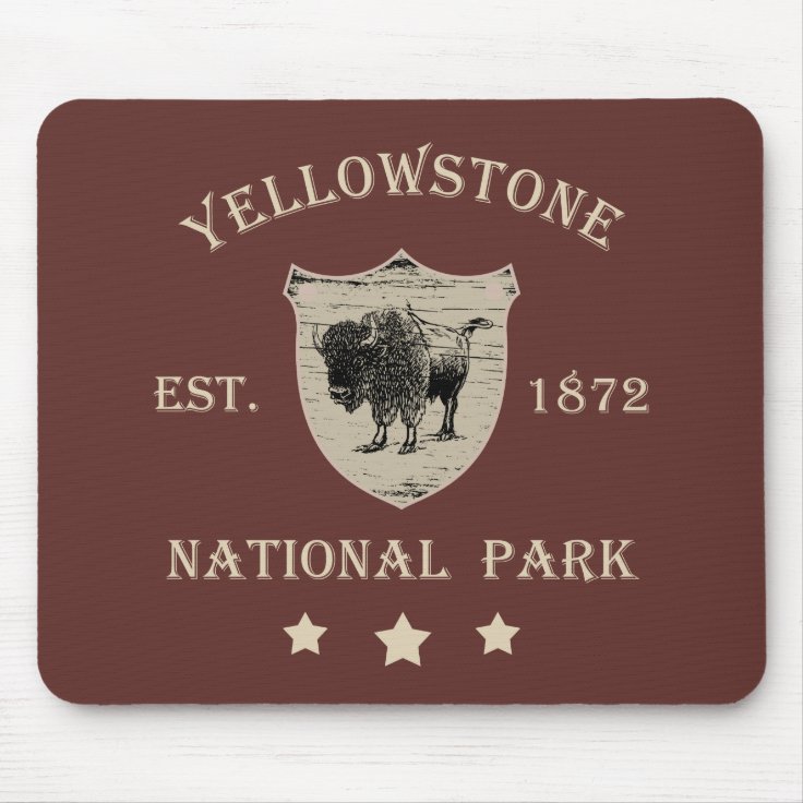 yellowstone national park mouse pad | Zazzle