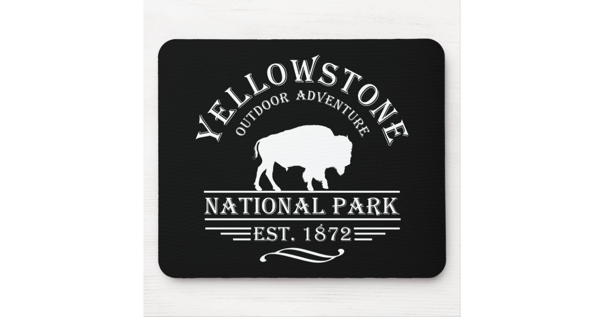 Yellowstone national park mouse pad | Zazzle