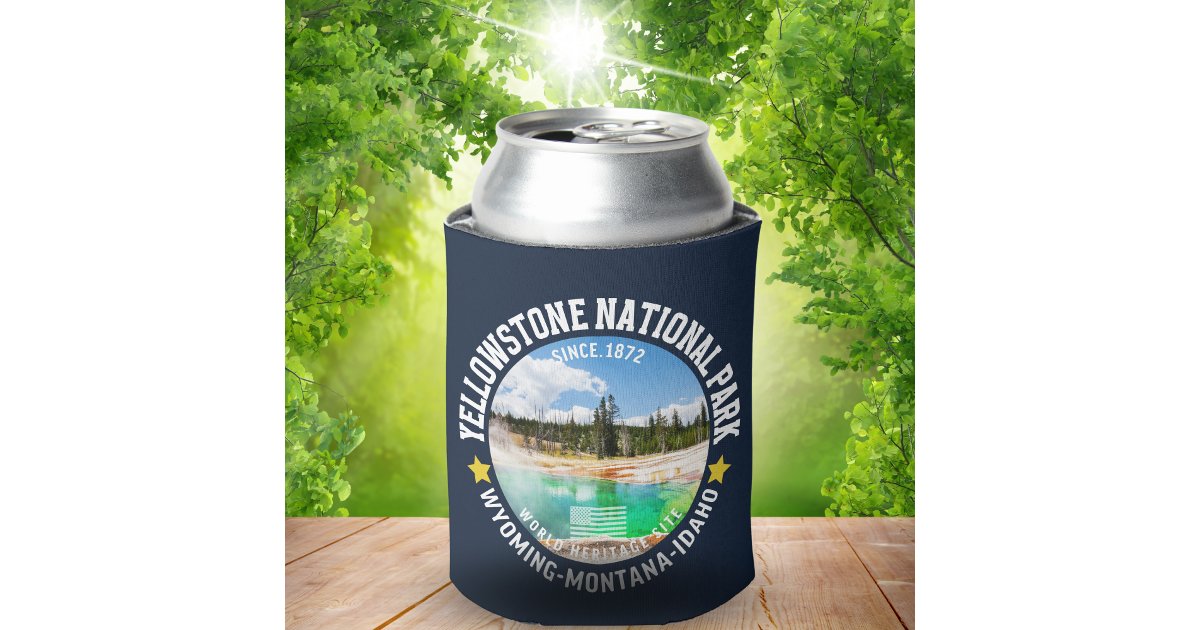Yellowstone National Park Nature Landscape Can Cooler | Zazzle
