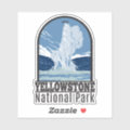 Yellowstone National Park Old Faithful Vintage Sticker | Zazzle