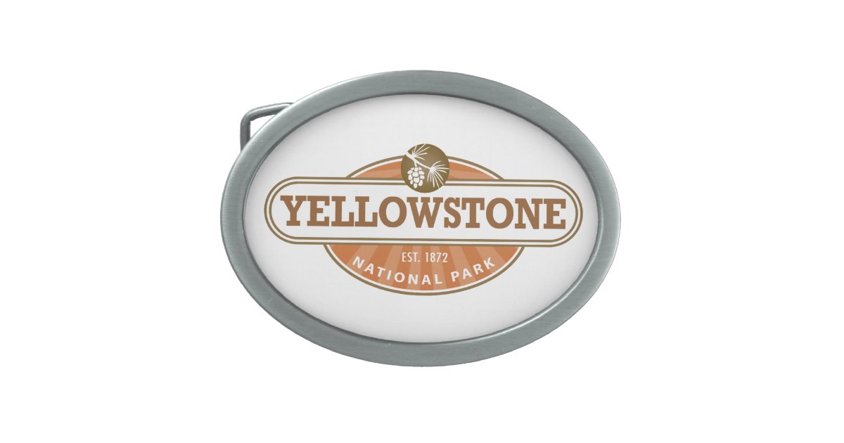Yellowstone National Park Oval Belt Buckle | Zazzle