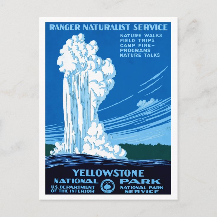 Yellowstone National Park Postcard | Zazzle