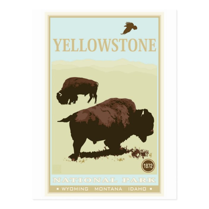 Yellowstone National Park Postcard | Zazzle.com