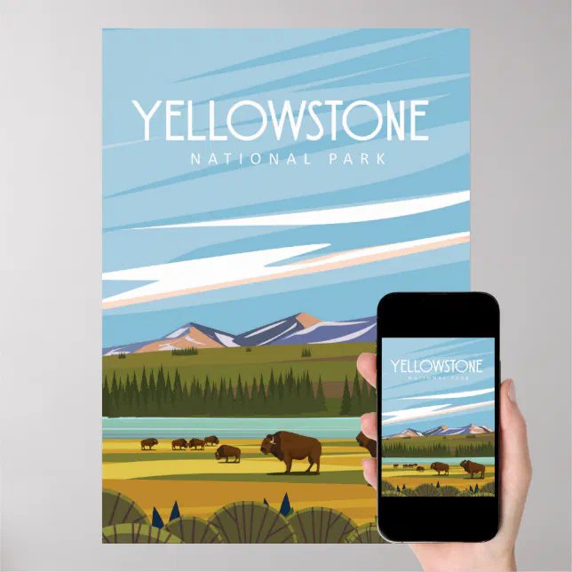 Yellowstone national park poster | Zazzle