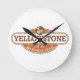 Yellowstone National Park Round Clock | Zazzle