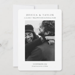 Yellowstone National Park Save the Date Wedding Invitation | Zazzle