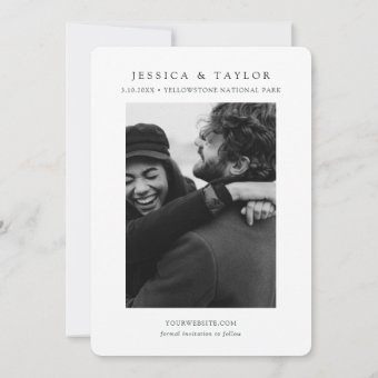 Yellowstone National Park Save the Date Wedding Invitation | Zazzle