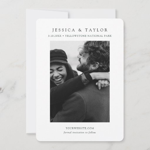 Yellowstone National Park Save the Date Wedding Invitation | Zazzle