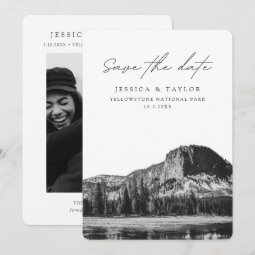 Yellowstone National Park Save the Date Wedding Invitation | Zazzle