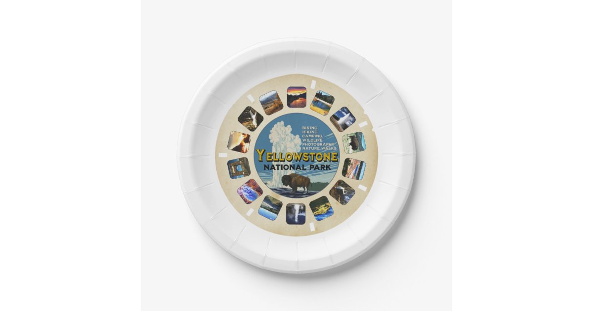 YELLOWSTONE NATIONAL PARK THEME PARTY PAPER PLATES | Zazzle
