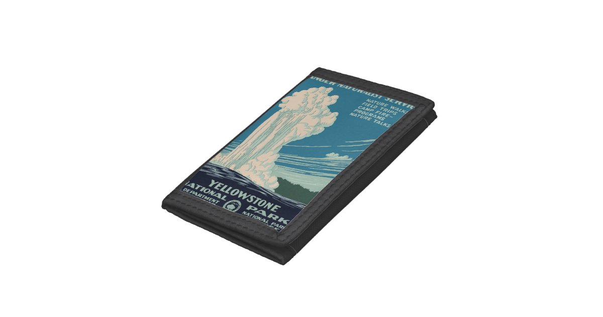 Yellowstone National Park Trifold Wallet | Zazzle