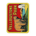 Yellowstone National Park Vintage Travel Magnet | Zazzle