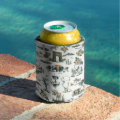 Yellowstone National Park Wildlife Pattern Can Cooler | Zazzle